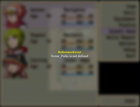 Small Help With Adding Mrts Perks To Yanfly Main Menu Manager Rpg