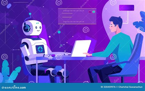 Futuristic Chatbot Interface With Human Interaction Concept Of Ai Technology By Ai Generated