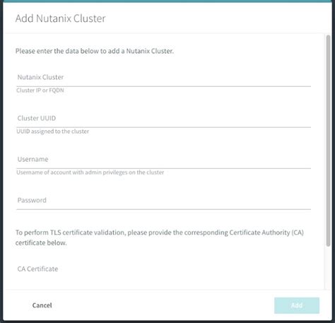 rubrik how to add nutanix cluster