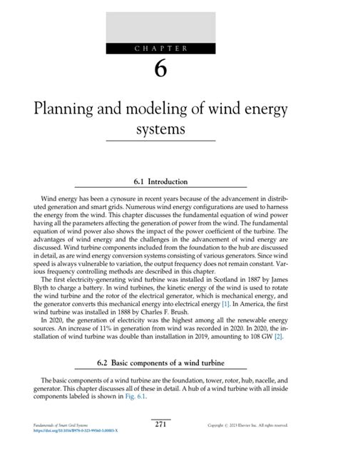 Chapter 6 Planning And Modeling Of Wind En 2023 Fundamentals Of Smart