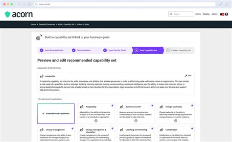 Acorn Plms Capability And Performance Management