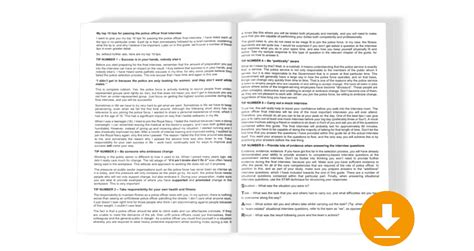 Police Interview Questions And Answers How2become