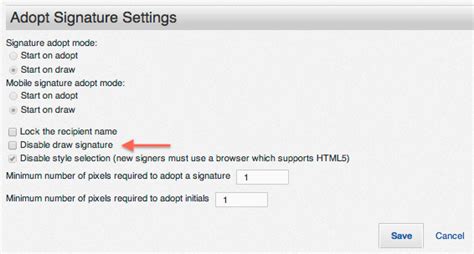 Docusignapi How To Enable Mouse Click Signature Feature In Docu Sign