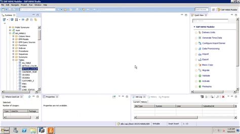 Sap Hana Table Sql Statements Youtube