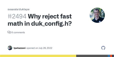 Why Reject Fast Math In Duk Config H Issue Svaarala Duktape GitHub