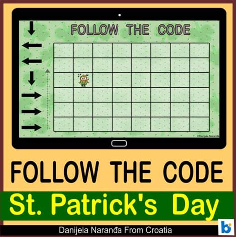St Patricks Day Coding Practice Game Boom ™ Cards Tpt