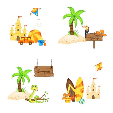 Premium Vector Summer Vector Collection