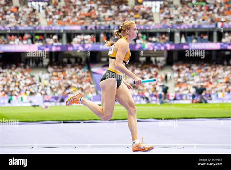 Fra Olympische Spiele Paris 2024 09082024 Damen 4x400m Staffel
