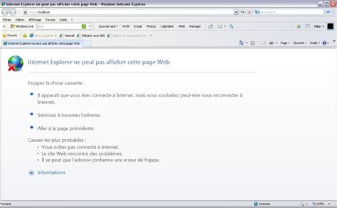Résolu Wamp Localhost phpMyAdmin Internet Explorer ne peut