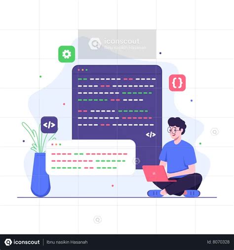 Best Programmer Doing Website Coding Illustration Download In Png