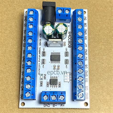Mạch đọc cảm biến nhiệt độ DS B qua RS Modbus RTU R DCB