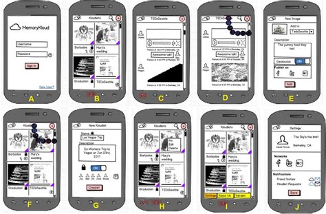 Mobile Intraction Design Storyboards For Mobile Application Portfolio Design Mobile