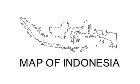 Indonesia Map Outline Vector Art Icons And Graphics For Free Download