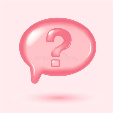 Question Mark 3d Vector Icon 3d Speech Bubble With Question Mark Icon Faq Support Help