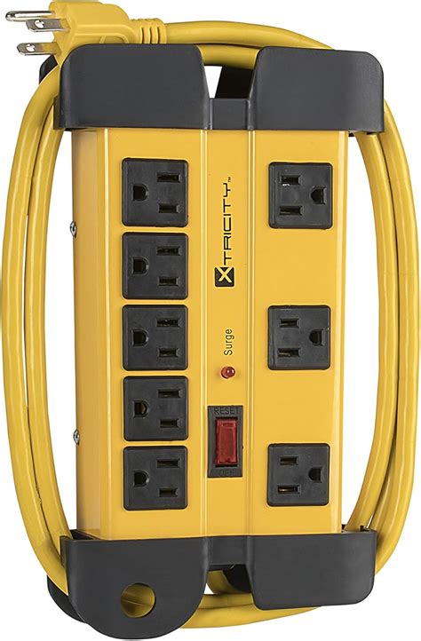 8 Outlet Heavy Duty Grounded Surge Protector Power Strip