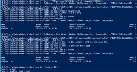 Write To An Existing File Without Updating Lastwritetime Or