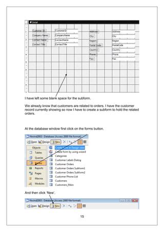 MS Access Subform Success PDF