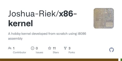 github joshua riek x86 kernel a hobby kernel developed from scratch