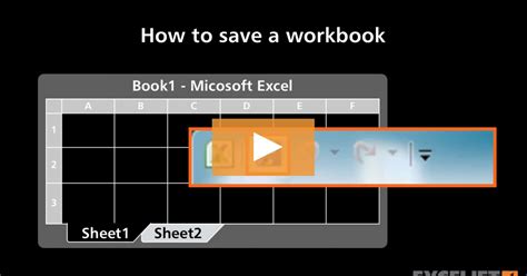 How To Save A Workbook Video Exceljet