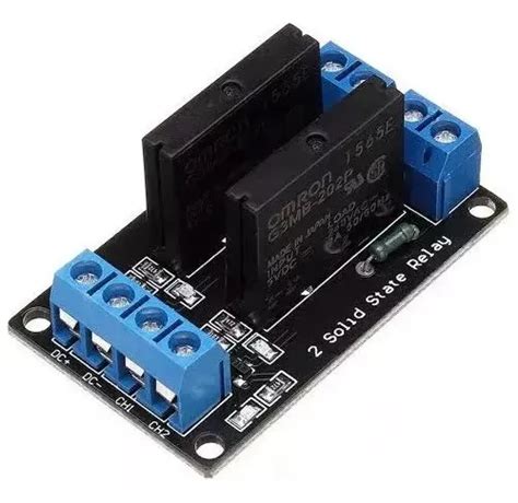 módulo relé estado sólido 2 canais 5v ssr para arduino nfe