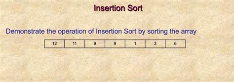 Solved Insertion Sort Demonstrate The Operation Of Insertion Chegg Com