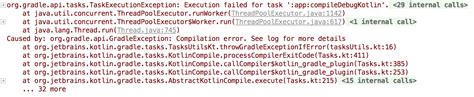 android build is failing because of execution failed for task app