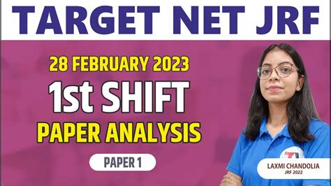 28 February First Shift Paper Analysis Target Net Jrf 2023 Ii Paper