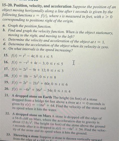 [answered] 3 15 20 Position Velocity And Acceleration Suppose The Kunduz