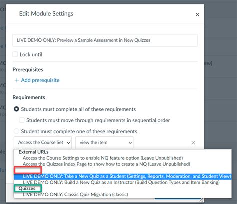 solved new quizzes header missing from module requireme