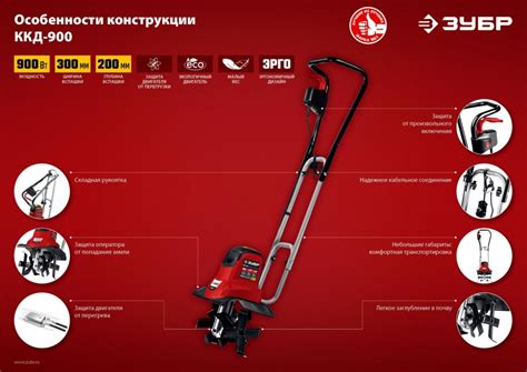 ЗУБР ККД-900 культиватор электрический, 900 Вт по цене 9 930 руб. у ...