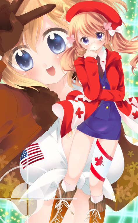 America And Canada Axis Powers Hetalia Drawn By Nogitakayoshi Danbooru