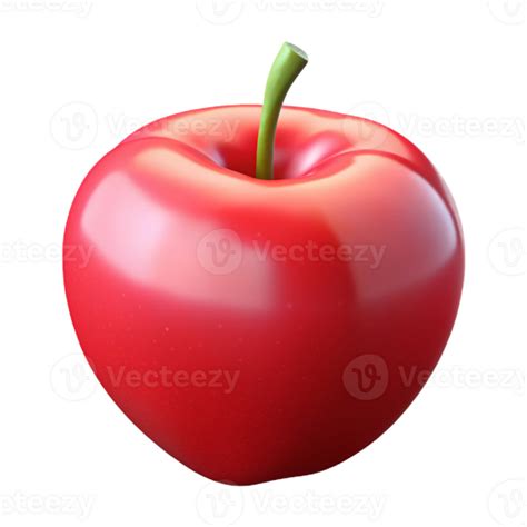 Sought After Bohemian Photorealistic Ultra Detailed Isolated Cutout Of A Single Red Delicious