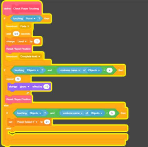 how do i make an if player touching of clone then do this system