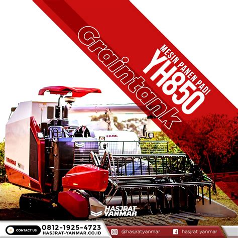 Fitur Graintank Tersedia Pada Mesin Panen Padi Yanmar Yh
