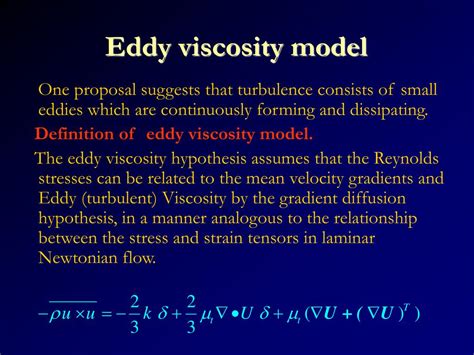 Ppt Eddy Viscosity Model Powerpoint Presentation Free Download Id 179085