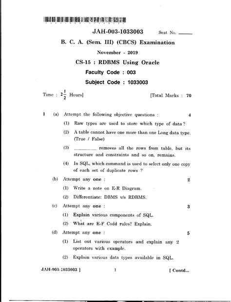 2019 Rdbms Using Oracle Old Course Fundamentals Of Computer Networks