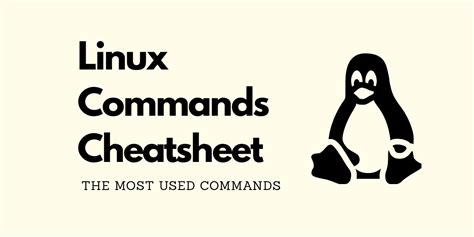 Linux Commands Cheat Sheet Linuxfordevices