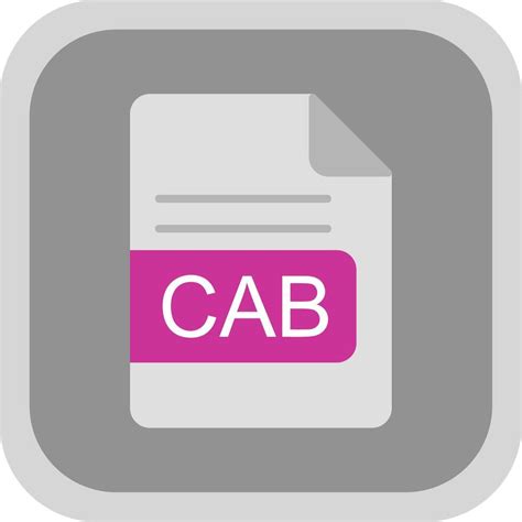 Cab File Format Flat Round Corner Icon Design 43951501 Vector Art At Vecteezy