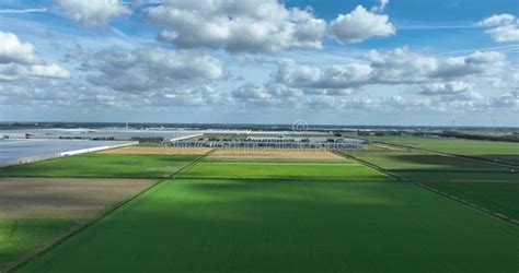 Aerial Drone Video Of A Data Center Artificial Intelligience Infrastructure Building Exterioir