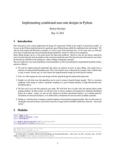 Fillable Online Implementing Conditional Max Min Designs In Python Fax Email Print Pdffiller