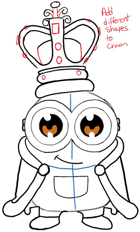 How To Draw Cute Chibi King Bob From The Minions Movie With Easy Tutorial How To Draw Step By