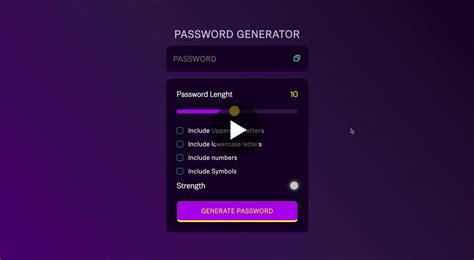 Webdevelopment Javascript Html Css Passwordgenerator 100daysofcode Sadique Nomani