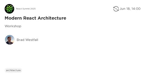 Modern React Architecture
