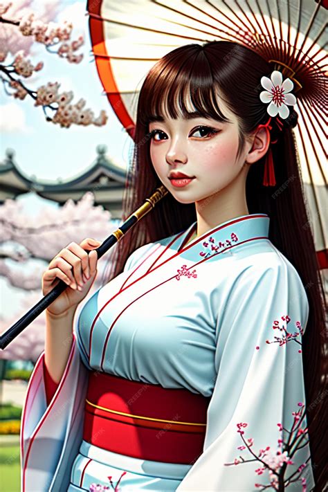 Premium Ai Image Anime Girl Characters Cute Kawaii Illustrations