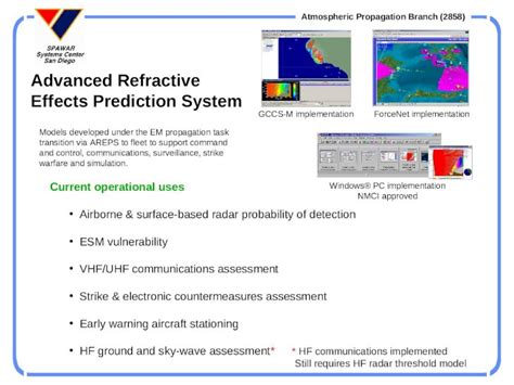 Ppt Atmospheric Propagation Branch 2858 Advanced Refractive Effects Prediction System