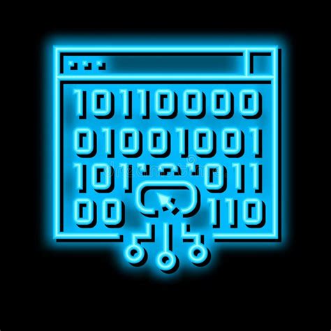 Cross Site Scripting Neon Glow Icon Illustration Stock Vector