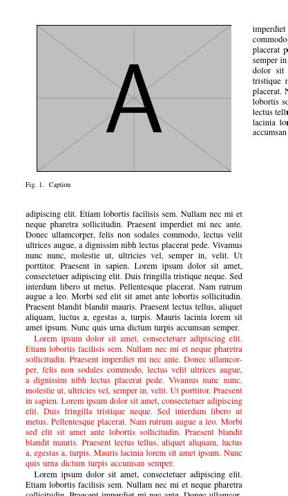 ieeetran wrong spacing between paragraphs because of figure in two