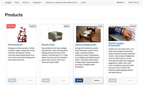 Github Yuzhakovae Commerce App Jungle Rails A Mini E Commerce