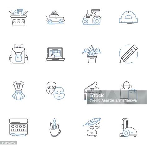 속성 관리 라인 아이콘 컬렉션입니다 임차인 유지 보수 임대 검사 임대료 투자 회계 벡터 및 선형 그림 분쟁 퇴거 마케팅 개요 표지판 세트 Screening에 대한 스톡 벡터