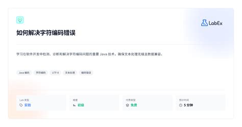 如何解决字符编码错误 Labex